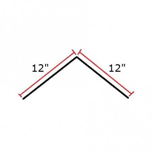 Standard Ridge Metal Roofing 24" x 8' (L)